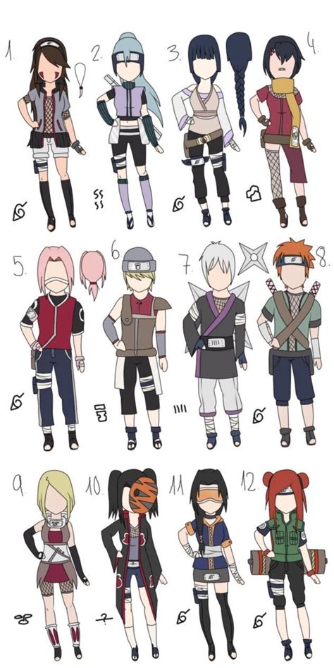 Pin By Rose On Art Naruto Clothing Anime Ninja Character Design