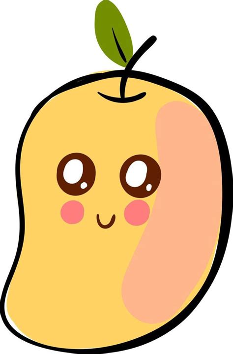 Cute Mango Illustration Vector On White Background 13720929 Vector