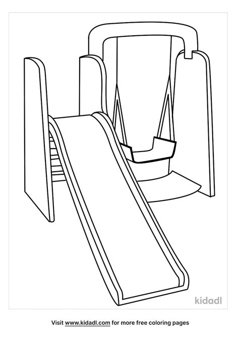 Slide Coloring Page
