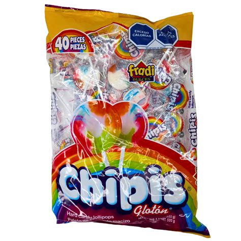 Paleta Arcoiris Chipis 40pz Fradi Dulcerías Y Abarroteras Vázquez
