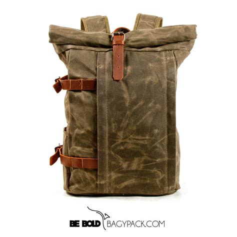 Mochila Notebook Bp 120 Lona E Couro 156 Vintage Bagypack