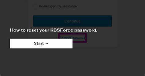 How To Reset Your Kbsforce Password