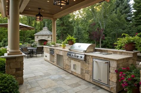 16 Stylish Built In Outdoor Grill Design Ideas