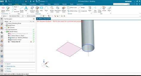 How Do I Centralize The Datum Plane Around The Datum Axis R Siemensnx