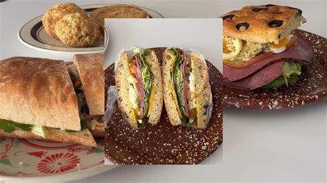 바질치즈스콘 명란바게트 치킨반미샌드위치 햄치즈포카치아샌드위치 Soop Vod