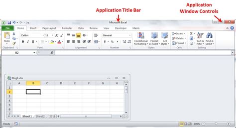 Excel Excel Application Window Controls Location