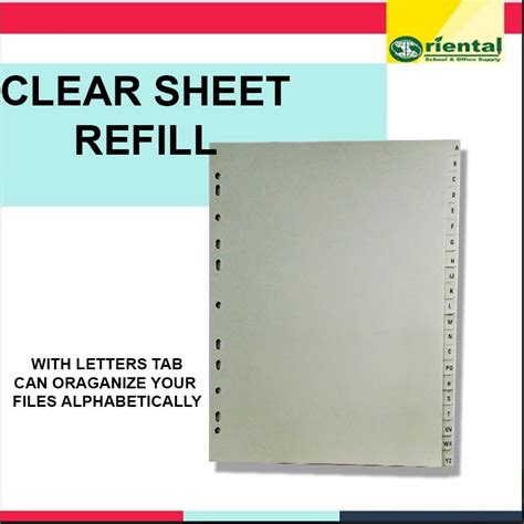 Holes Ring Bind Divider W Letters Or Numbers Index Tabs A Size Bindermax Refill Dividers