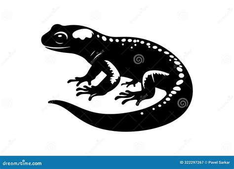 Newt Vector Silhouette Image Stock Vector Illustration Of Graphics Print 322297267