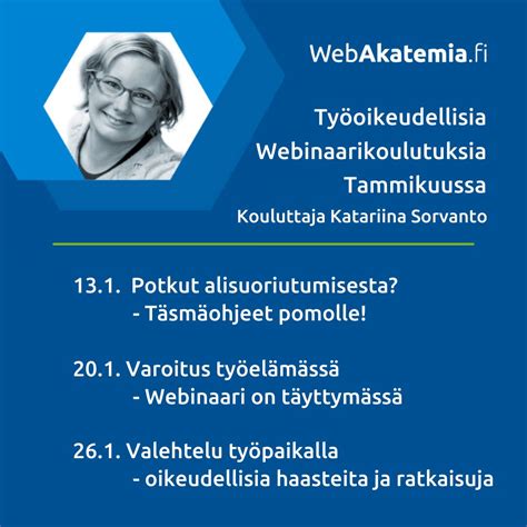 Katariina Sorvanto On Linkedin Tervetuloa Webinaareihin 💜