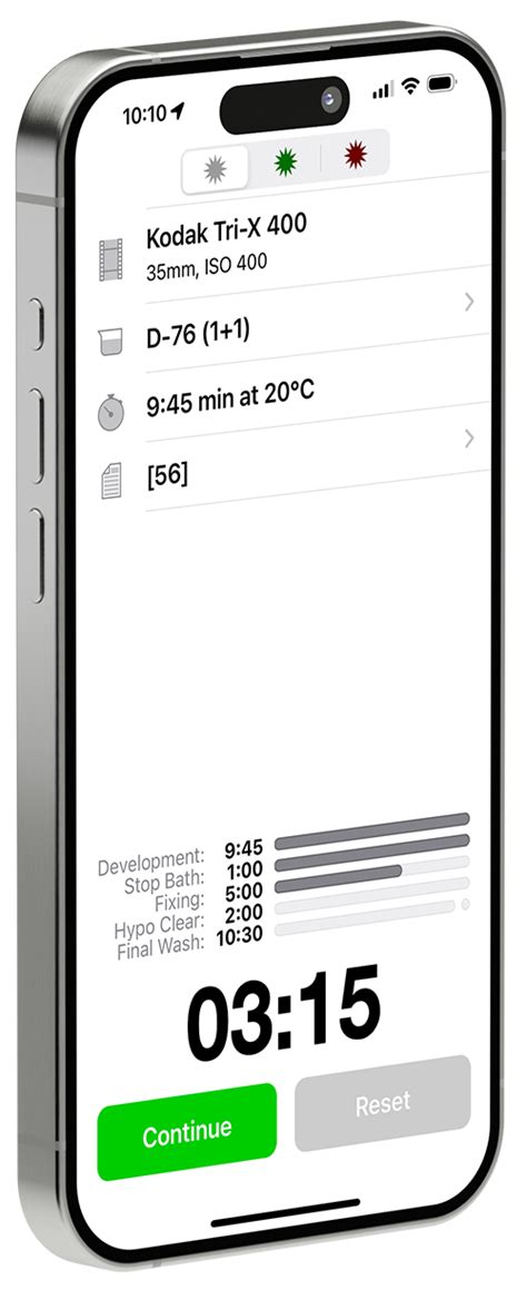 Massive Dev Chart Film Development Film Developing Database