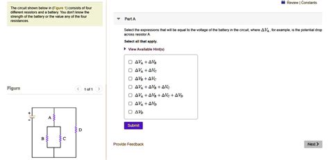 Solved The Circuit Shown Below In Figure 1 Consists Of Four Different