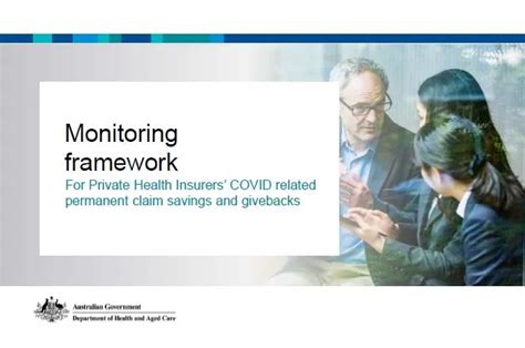 Monitoring Framework For Private Health Insurers Australian Government Department Of Health