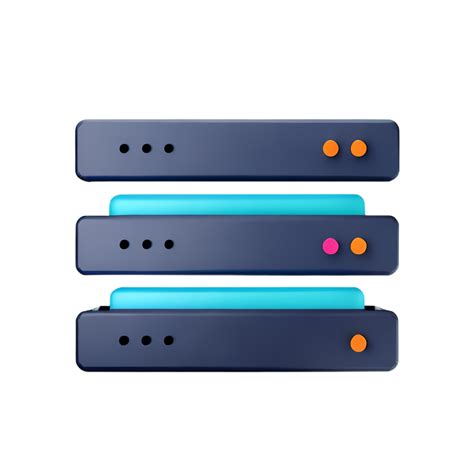 Server 3d Rendering Icon Illustration 28588649 Png