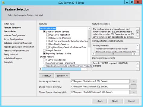 How To Install Microsoft Sql Server 2016 Installing Sql Server Database Engine Azurecurve
