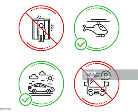 엘리베이터 자동차 여행 및 헬리콥터 아이콘을 설정 합니다 버스 주차 표지판 리프트 운송 헬리콥터 공공 공원 벡터 관광에 대한 스톡 벡터 아트 및 기타 이미지 Istock