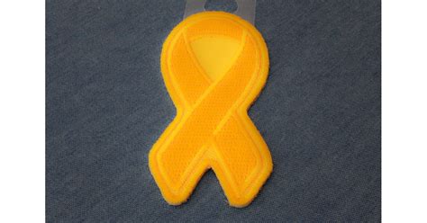 Yellow Ribbon Embroidered Patch By Ivamis Patches