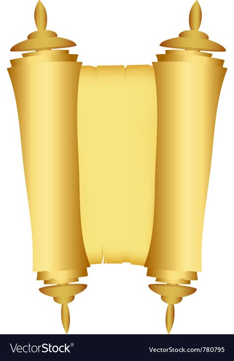 Scroll Of The Law Royalty Free Vector Image Vectorstock