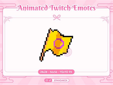 Intersex Pride Flag Animated Emote For Twitch Lgbtq Animated Emote