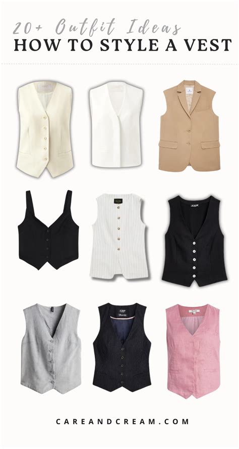 20 Vest Outfit Ideas To Elevate Your Summer Fashion Vest Sets Vest