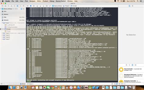 Ios Terminating With Uncaught Exception Of Type Nsexception I Have A