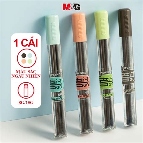 M G Ngòi Bút Chì 2B 2mm Bộ Bút Chì Cá Heo Tập Viết Bút Chì Kim Định Vị Ruột Chì Tẩy Gọt