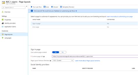Custom Template In Azure B2C Doesn T Work In IE11 When JavaScript Is