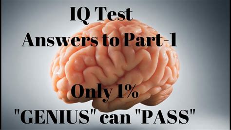 IQ Test Answers Part 1 YouTube