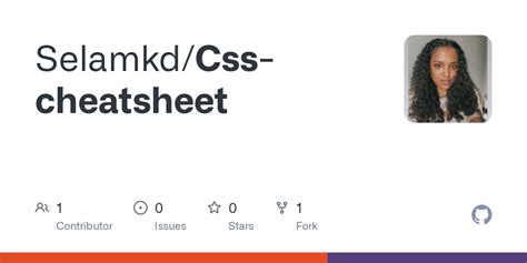 Github Selamkd Css Cheatsheet