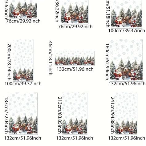 Празнична коледна завеса Дядо Коледа коледни елхи и елени Temu Bulgaria