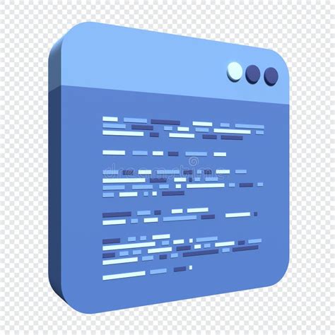 3d Render Coding Icon Coding Screen 3d Rendering Programming With