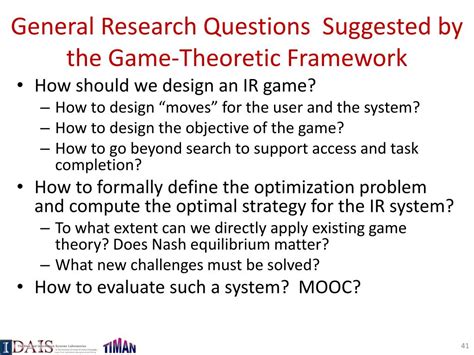 PPT Towards A Game Theoretic Framework For Information Retrieval PowerPoint Presentation ID