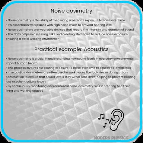 Noise Dosimetry Workplace Safety Exposure Limits And Control
