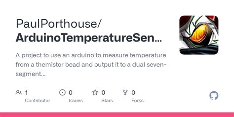 Github Paulporthouse Arduinotemperaturesensor A Project To Use An Arduino To Measure