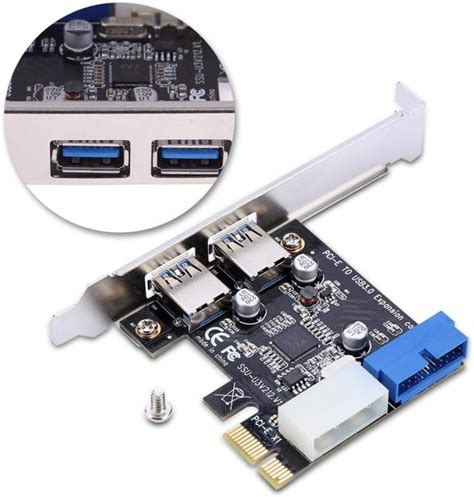 Jual PCIE USB 3 0 2Port With Header Front Panel PCI E X1 Card Kota Tangerang Mantap Baru