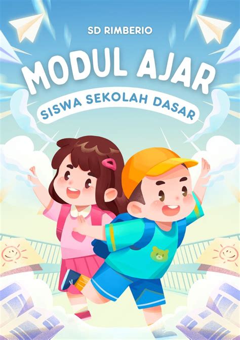 Sampul Modul Ajar Sekolah Dasar Canva Template Fully Editable Canvas Portfolio Design