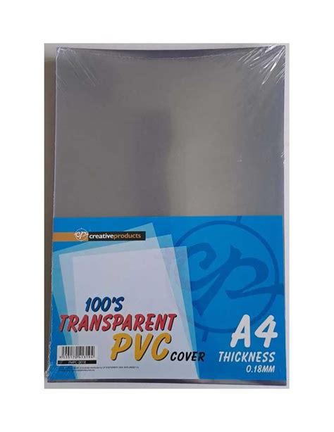 Jayamart Stationery Rigid Sheet A4 Plastic Binding Cover Clear 100srm24 00rm24 00binding