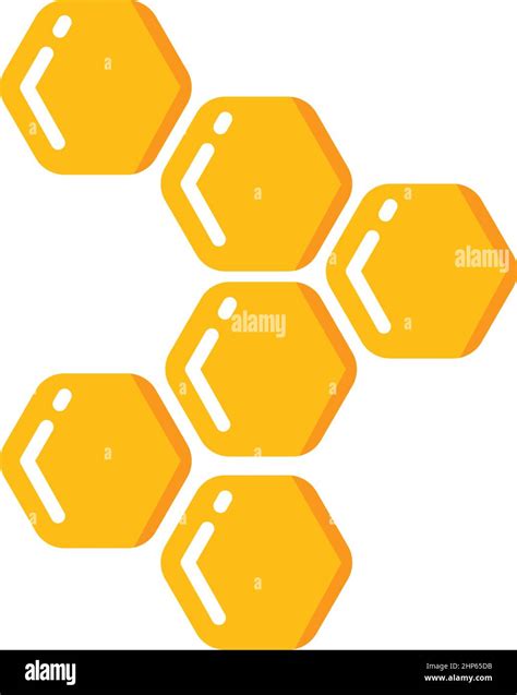 Honey Comb Vector Icon Illustration Stock Vector Image And Art Alamy