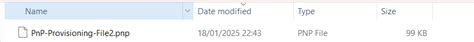 sharepoint online invoke pnptenanttemplate did not perform any action