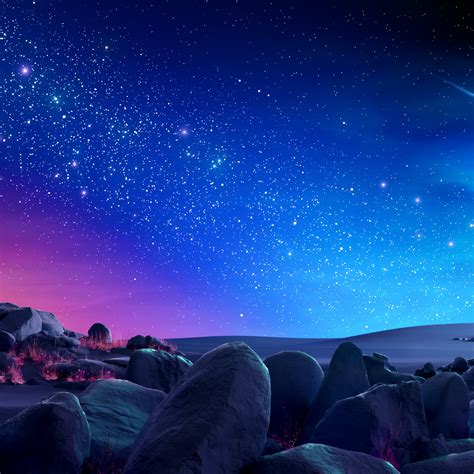 Night Sky Wallpaper K Colorful Magic Stars Milky Way