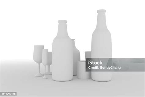 Cgi 구성 콘셉트 정 정물화 디자인 질감 배경 병 유리 회색 또는 흑백 Bw 3d 렌더 0명에 대한 스톡 사진 및 기타 이미지 Istock