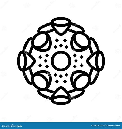 Virus Genetic Engineering Line Icon Vector Illustration Stock Illustration Illustration Of