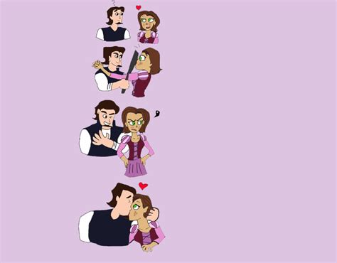 Avoiding Eugenes Prank Kiss To Rapunzel By Andyrey38 On Deviantart