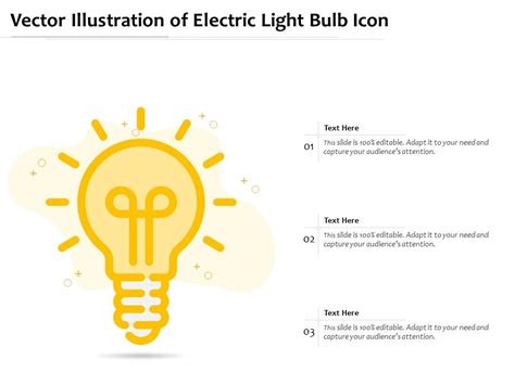 Vector Illustration Of Electric Light Bulb Icon Ppt PowerPoint Presentation Gallery Design