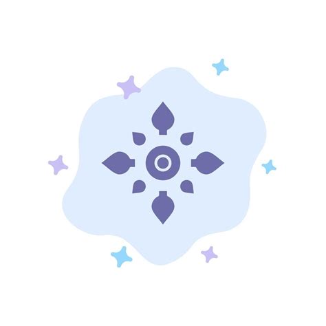 Celebrate Decorate Decoration Diwali Hindu Holi Blue Icon On Abstract Cloud Background 18013769