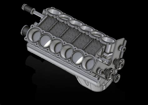 V12 Engine 3d Model By Bsten