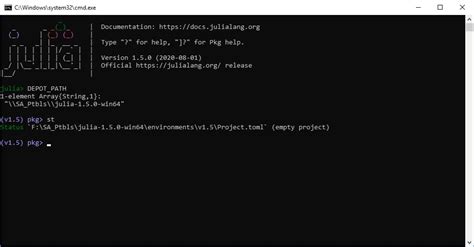 How To Properly Configure Julia Portable Or Standalone Stack Overflow