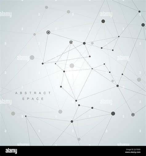 Connection Structure And Network Abstract Background Stock Vector Image