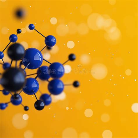 Molecular Harmony A Vibrant Intersection Of Structure And Color Stock