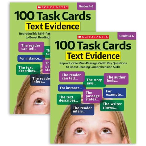 100 Task Cards Text Evidence Text Activity Book Pack Of 2 Michaels