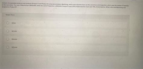 Solved Mr The Cost Divec The Cost Of Mochining Is 5500 000